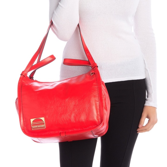 Marc Jacobs | Bags | Marc Jacobs Sport Toteshoulder Poppy Red Leather ...